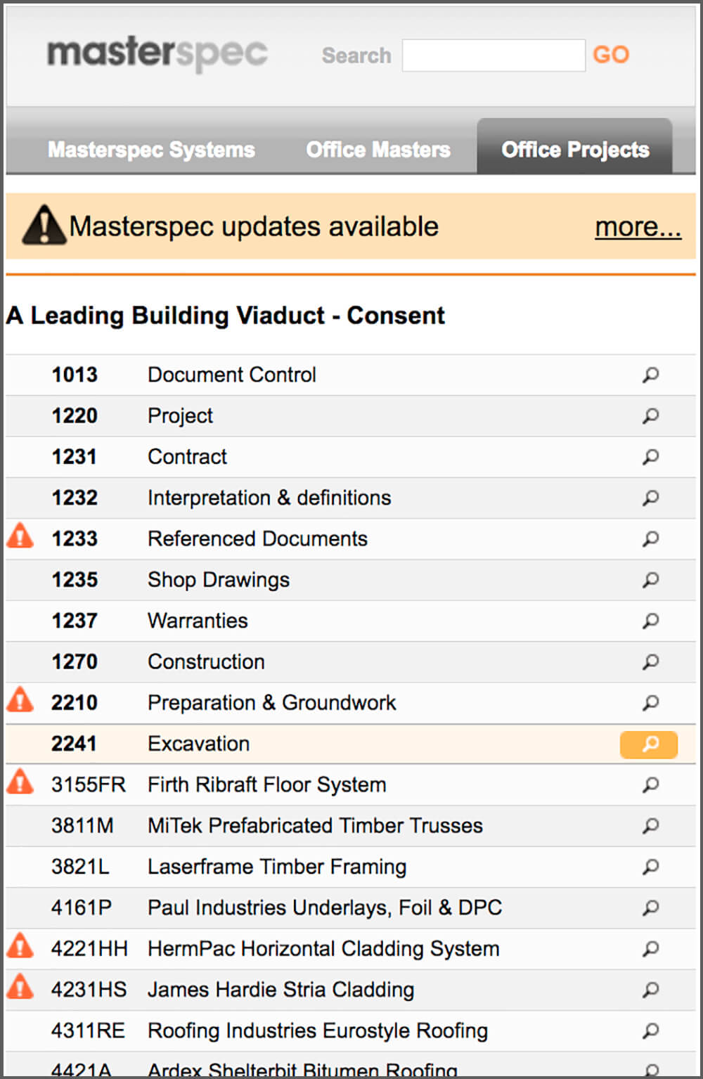 Cloning a Work Section - Masterspec